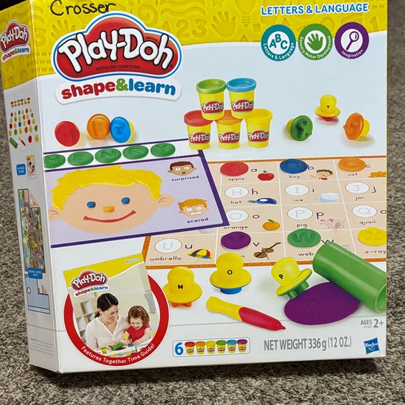 Play-Doh | Toys | Playdoh Shape Learn Letters Language Set | Poshmark